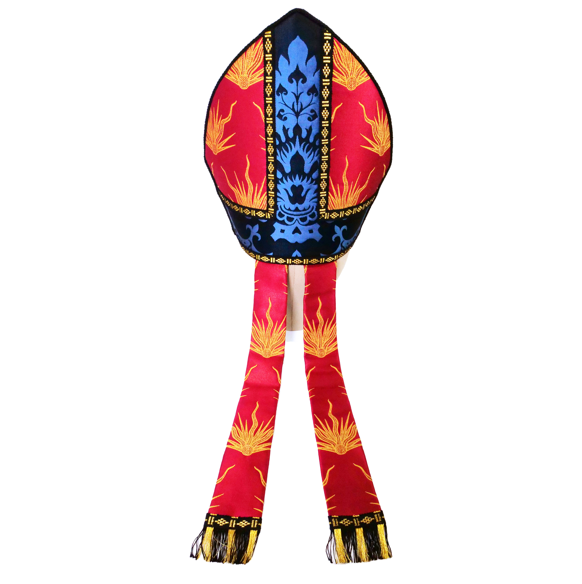 Mitre in Green 'Gothic' with Hand Embroidery – Watts & Co.