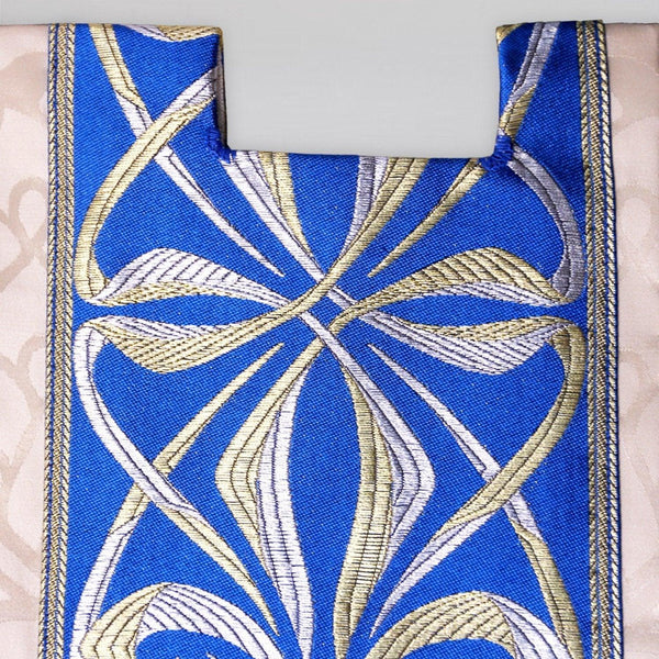 Altar Frontal in Cream 'Comper Cathedral' with Blue 'Gazeley' Superfro ...